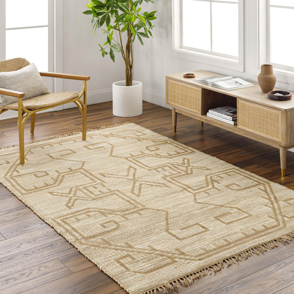 Joss & Main Tapis géométrique en jute / sisal tissé à plat à la main Enchant - Wayfair Canada